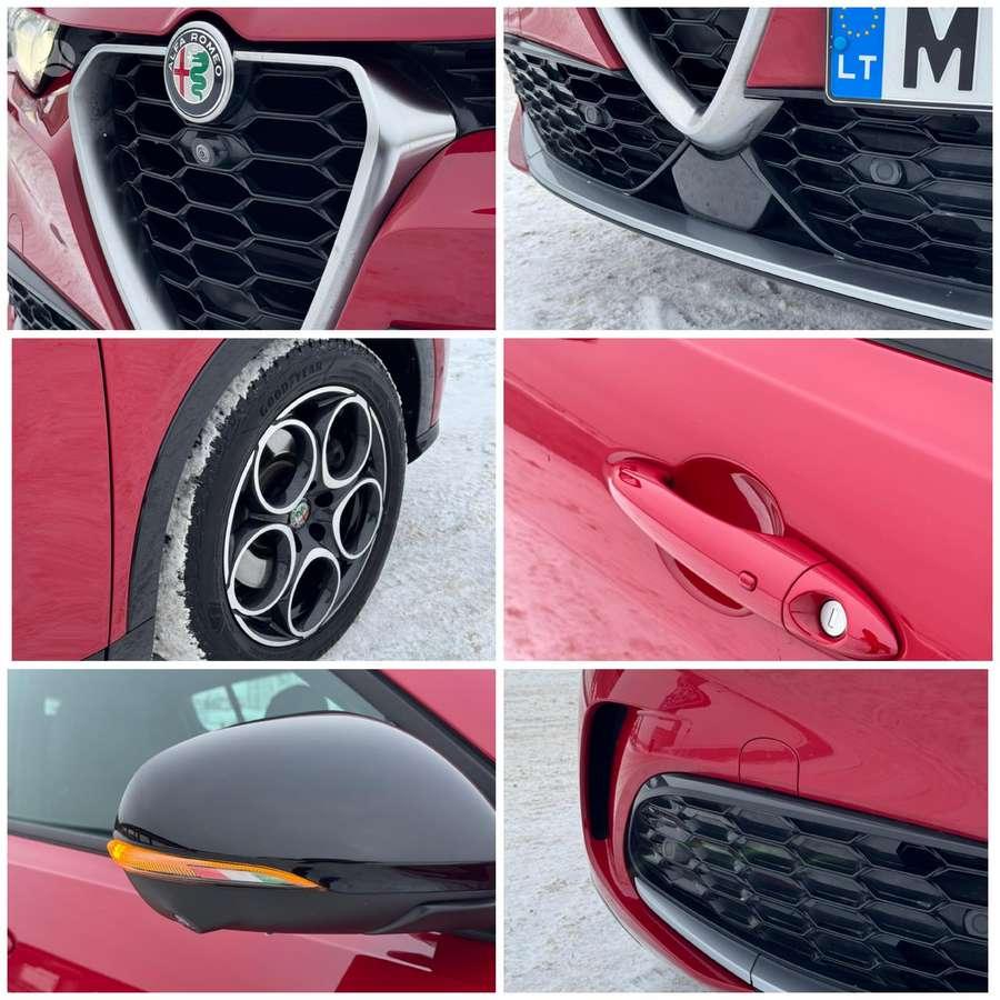 Red Alfa Romeo Tonale 2022 in Vilnius, with an engine capacity of 1.47 L and mileage of 65 thousand km for 24900 €, photo 13 on AUTOMOTO.COM.LV