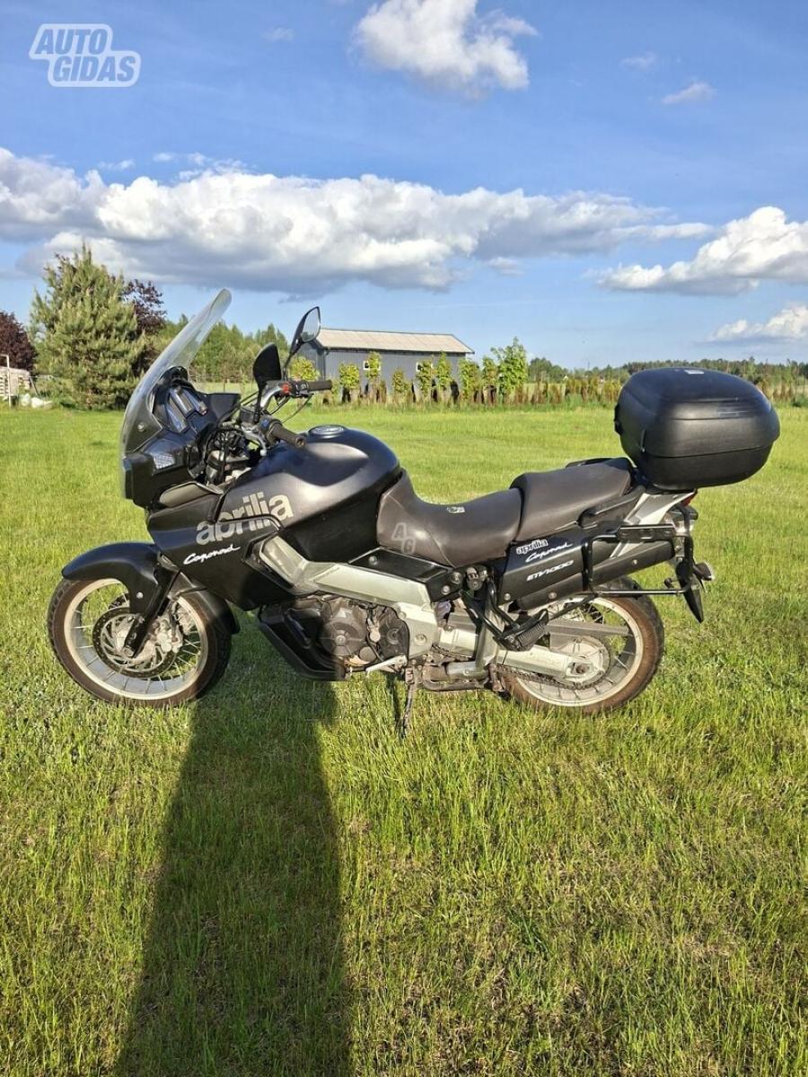 Grey Aprilia Caponord 2004 in Panevezys, with an engine capacity of 1.00 L and mileage of 62 thousand km for 2500 €, photo 6 on AUTOMOTO.COM.LV