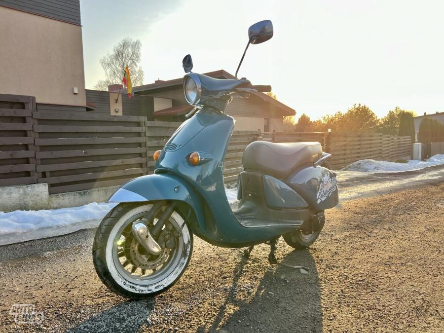 Blue Aprilia Habana 2000 in Vilnius, with an engine capacity of 0.05 L and mileage of 0 thousand km for 399 €, photo 6 on AUTOMOTO.COM.LV