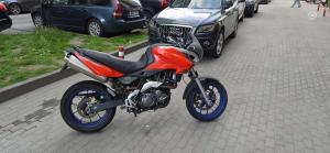Red Aprilia Pegaso 2008 in Vilnius, with an engine capacity of 0.66 L and mileage of 25 thousand km for 2100 €, photo 5 on AUTOMOTO.COM.LV