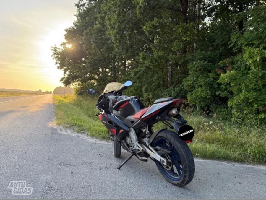 Black Aprilia RS 2007 in Mazeikiai, with an engine capacity of 0.05 L and mileage of 0 thousand km for 1200 €, photo 6 on AUTOMOTO.COM.LV