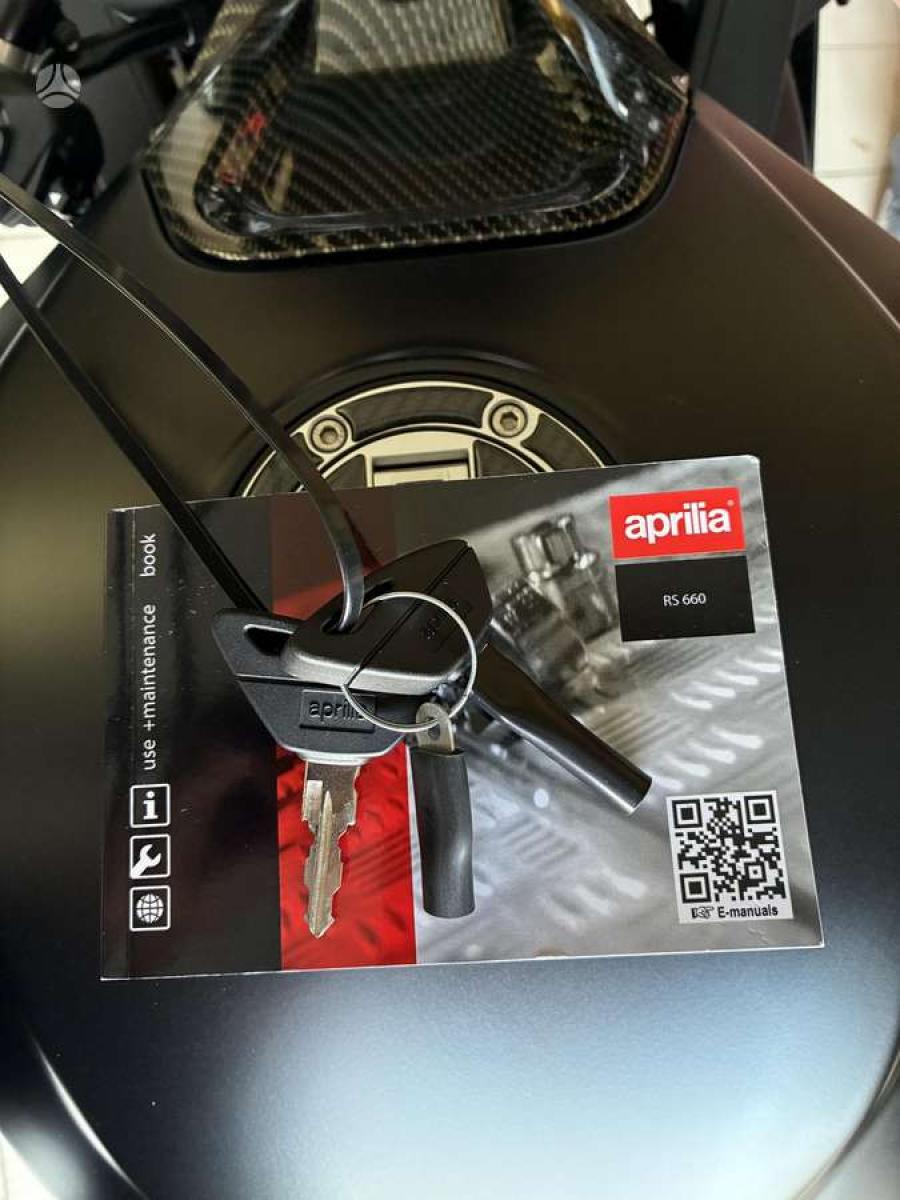 Melns Aprilia RS 2023 Viļņa, ar dzinēja tilpumu 0.66 L un nobraukumu 6 tūkst. km par 7700 €, foto 12 vietnē AUTOMOTO.COM.LV