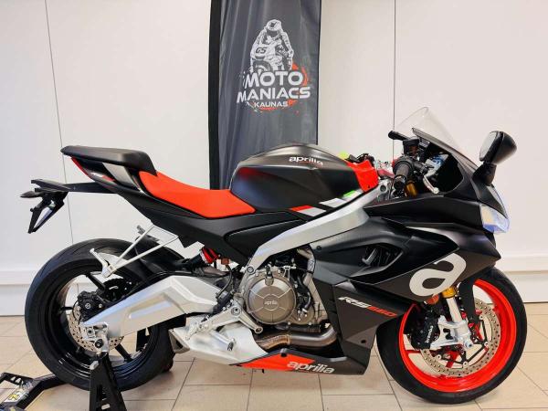 Aprilia RS 2022 in Kaunas, with an engine capacity of 0.66 L and mileage of 6 thousand km for 6150 €, photo 1 on AUTOMOTO.COM.LV
