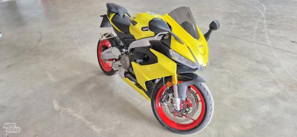 Yellow Aprilia RS 2025 in Vilnius, with an engine capacity of 0.66 L and mileage of 4 thousand km for 8500 €, photo 1 on AUTOMOTO.COM.LV