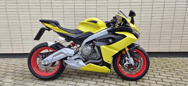 Dzeltens Aprilia RS 2025 Viļņa, ar dzinēja tilpumu 0.66 L un nobraukumu 4 tūkst. km par 8000 €, foto 3 vietnē AUTOMOTO.COM.LV