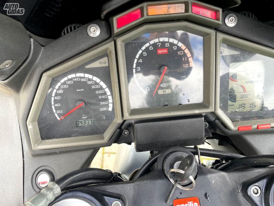 Grey Aprilia RST 2001 in Vilnius, with an engine capacity of 1.00 L and mileage of 84 thousand km for 2400 €, photo 7 on AUTOMOTO.COM.LV