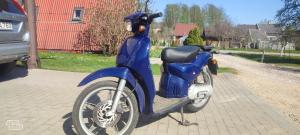 Blue Aprilia Scarabeo 2007 in Utena, with an engine capacity of 0.05 L and mileage of 11 thousand km for 500 €, photo  on AUTOMOTO.COM.LV