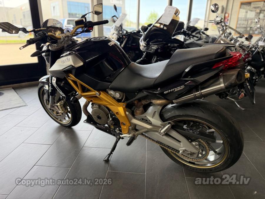 Melns Aprilia Shiver 750 2008 Tallina, ar dzinēja tilpumu 0.75 L un nobraukumu 43 tūkst. km par 3490 €, foto 13 vietnē AUTOMOTO.COM.LV