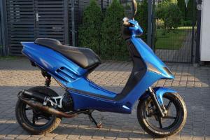 Blue Aprilia SR 1996 in Vilnius, with an engine capacity of 50.00 L and mileage of 11 thousand km for 1444 €, photo 17 on AUTOMOTO.COM.LV