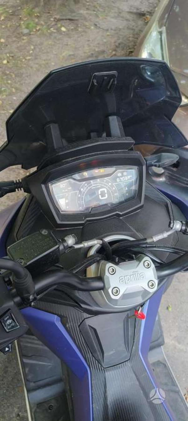 Blue Aprilia SR 2024 in Vilnius, with an engine capacity of 0.13 L and mileage of 7 thousand km for 3750 €, photo 5 on AUTOMOTO.COM.LV