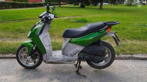 Green Aprilia SR 2008 in Utena, with an engine capacity of 49.00 L and mileage of 1 thousand km for 1500 €, photo  on AUTOMOTO.COM.LV