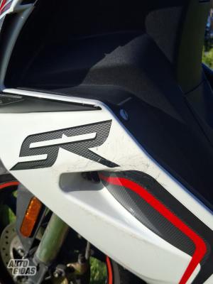 White Aprilia SR 2015 in Vilnius, with an engine capacity of 0.00 L and mileage of 0 thousand km for 1850 €, photo 9 on AUTOMOTO.COM.LV