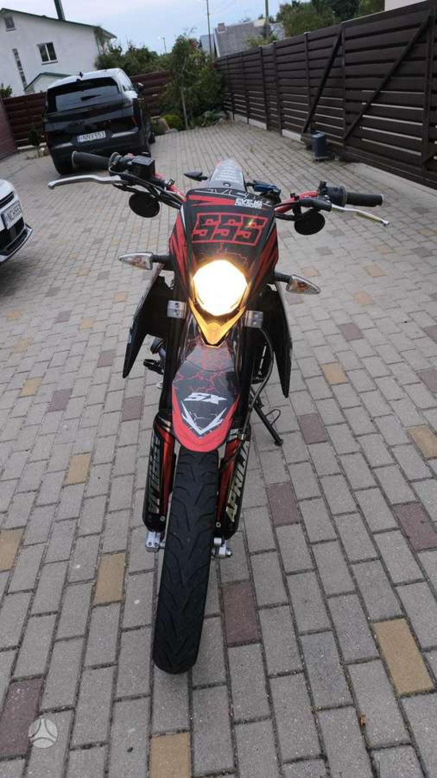 Melns Aprilia SX 2021 Kauņa, ar dzinēja tilpumu 0.12 L un nobraukumu 7 tūkst. km par 2950 €, foto 3 vietnē AUTOMOTO.COM.LV