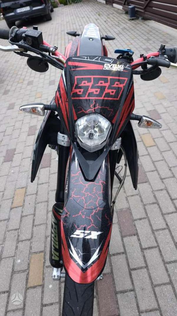 Melns Aprilia SX 2021 Kauņa, ar dzinēja tilpumu 0.12 L un nobraukumu 7 tūkst. km par 2950 €, foto 6 vietnē AUTOMOTO.COM.LV