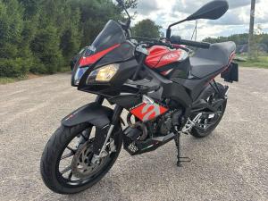 Black Aprilia Tuono 2020 in Kaunas, with an engine capacity of 0.13 L and mileage of 12 thousand km for 2289 €, photo  on AUTOMOTO.COM.LV