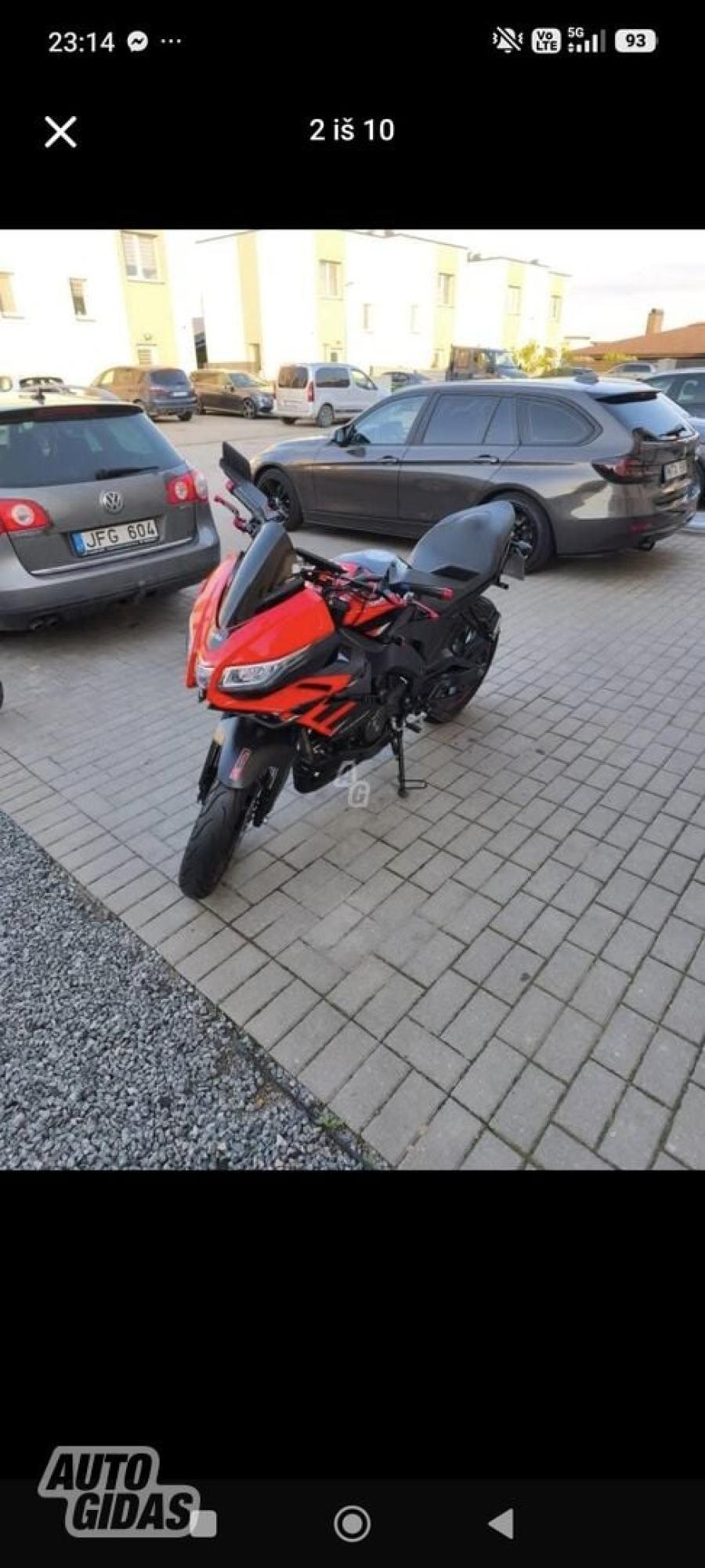 Aprilia Tuono 2023 Kauņa, ar dzinēja tilpumu 0.13 L un nobraukumu 7 tūkst. km par 2500 €, foto 3 vietnē AUTOMOTO.COM.LV