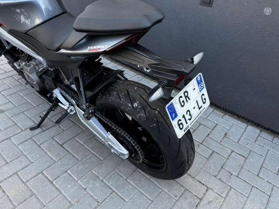 Aprilia Tuono 2023 in Kaunas, with an engine capacity of 0.66 L and mileage of 11 thousand km for 3100 €, photo 8 on AUTOMOTO.COM.LV