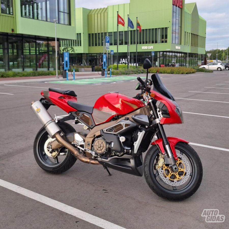 Sarkans Aprilia Tuono 2003 Kauņa, ar dzinēja tilpumu 1.00 L un nobraukumu 57 tūkst. km par 2550 €, foto 1 vietnē AUTOMOTO.COM.LV