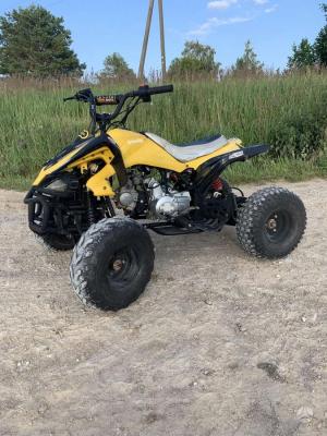 Желтый АТВ 125cc 2021 в Кедайняй, объемом двигателя 0.13 л и пробегом 0 тыс. км за 470 €, фото 3 на AUTOMOTO.COM.LV
