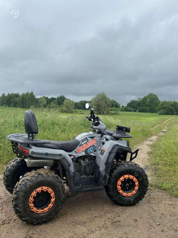 Grey ATV 250cc 2025 in Utena, with an engine capacity of 0.30 L and mileage of 1 thousand km for 2000 €, photo 5 on AUTOMOTO.COM.LV