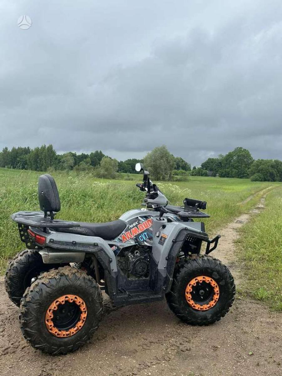 Grey ATV 250cc 2025 in Utena, with an engine capacity of 0.30 L and mileage of 1 thousand km for 2000 €, photo 6 on AUTOMOTO.COM.LV