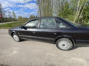 Black Audi 100 1992 in Dobele, with an engine capacity of 2.40 L and mileage of 447 thousand km for 1400 €, photo  on AUTOMOTO.COM.LV