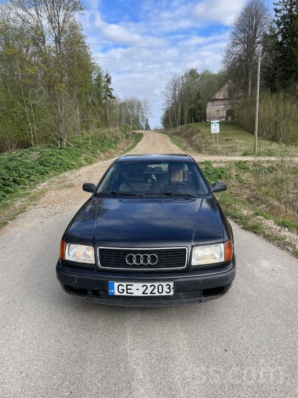 Black Audi 100 1992 in Dobele, with an engine capacity of 2.40 L and mileage of 447 thousand km for 1400 €, photo 5 on AUTOMOTO.COM.LV