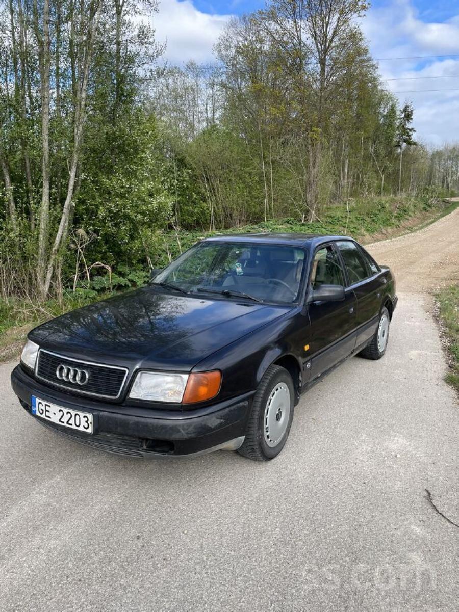Black Audi 100 1992 in Dobele, with an engine capacity of 2.40 L and mileage of 447 thousand km for 1400 €, photo 7 on AUTOMOTO.COM.LV