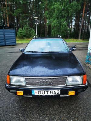 Black Audi 100 1988 in Visaginas, with an engine capacity of 2.30 L and mileage of 256 thousand km for 1000 €, photo 7 on AUTOMOTO.COM.LV