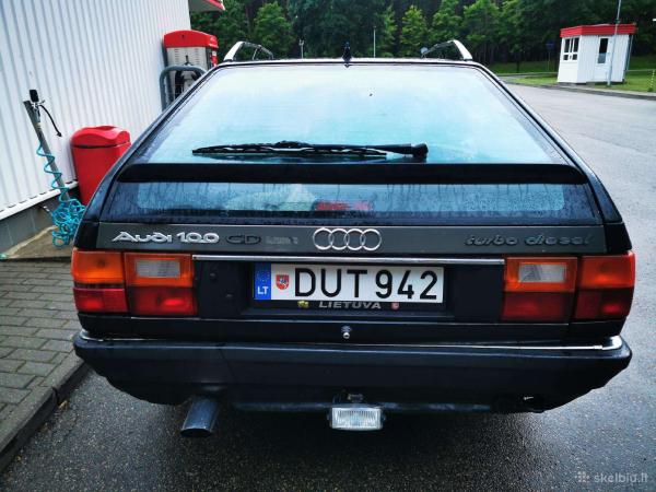 Black Audi 100 1988 in Visaginas, with an engine capacity of 2.30 L and mileage of 256 thousand km for 1000 €, photo 8 on AUTOMOTO.COM.LV