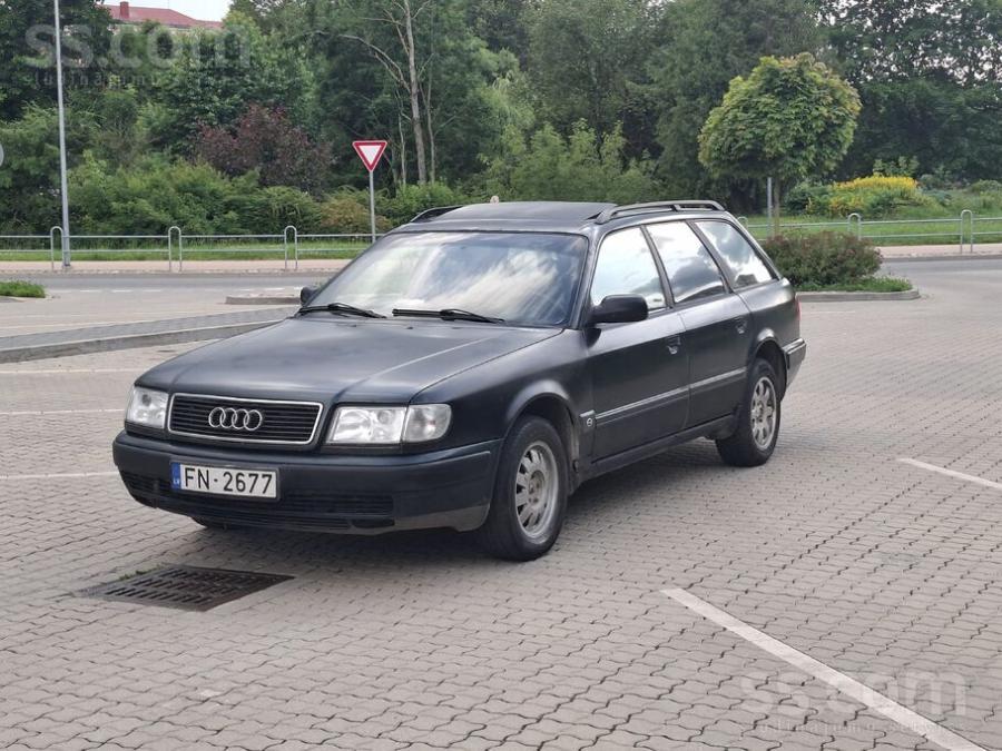 Black Audi 100 1992 in Saldus, with an engine capacity of 2.50 L and mileage of 501 thousand km for 750 €, photo 1 on AUTOMOTO.COM.LV