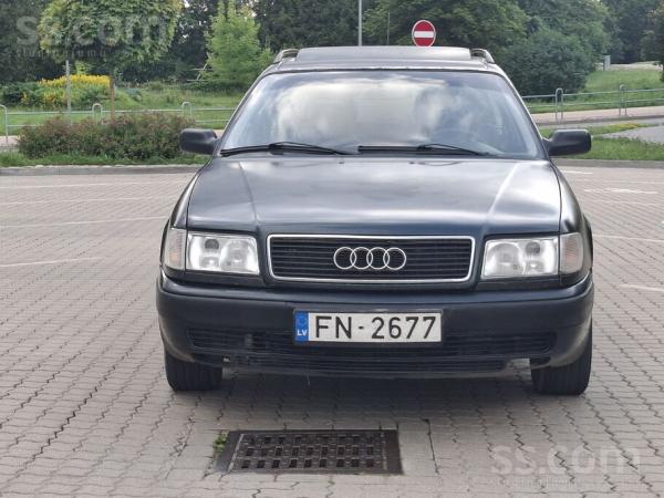 Black Audi 100 1992 in Saldus, with an engine capacity of 2.50 L and mileage of 501 thousand km for 750 €, photo 2 on AUTOMOTO.COM.LV