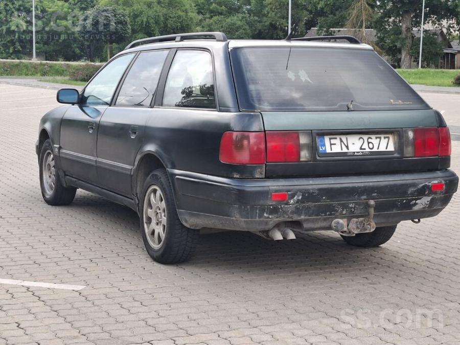Black Audi 100 1992 in Saldus, with an engine capacity of 2.50 L and mileage of 501 thousand km for 750 €, photo 4 on AUTOMOTO.COM.LV