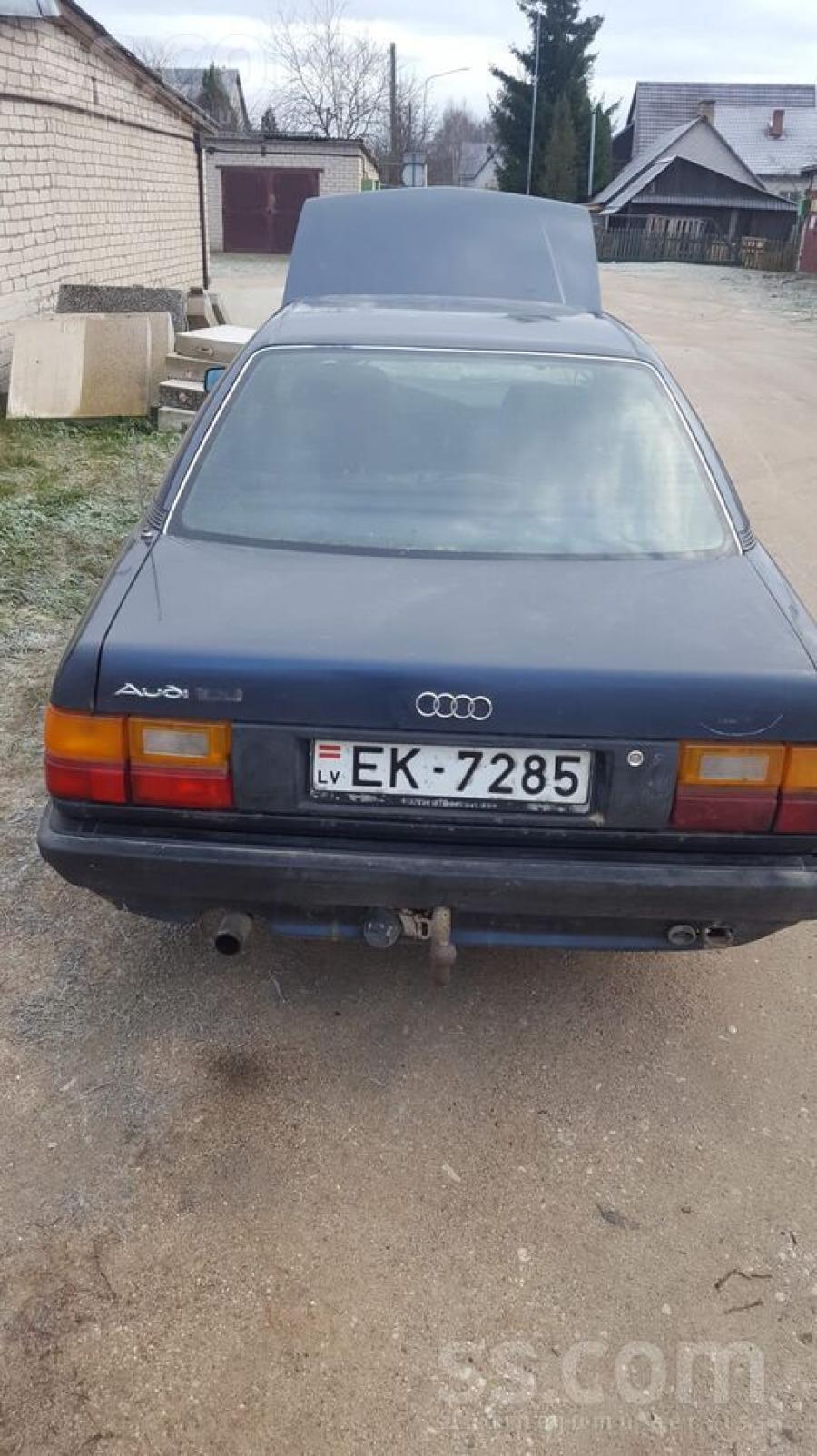 Blue Audi 100 1988 in Daugavpils, with an engine capacity of 1.80 L and mileage of 0 thousand km for 650 €, photo 4 on AUTOMOTO.COM.LV