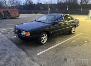 Blue Audi 100 1989 in Valmiera, with an engine capacity of 2.00 L and mileage of 0 thousand km for 2240 €, photo  on AUTOMOTO.COM.LV