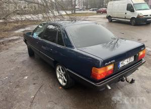 Blue Audi 100 1989 in Valmiera, with an engine capacity of 2.00 L and mileage of 0 thousand km for 2240 €, photo 3 on AUTOMOTO.COM.LV