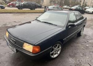 Blue Audi 100 1989 in Valmiera, with an engine capacity of 2.00 L and mileage of 0 thousand km for 2240 €, photo 4 on AUTOMOTO.COM.LV