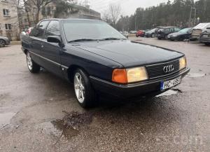 Blue Audi 100 1989 in Valmiera, with an engine capacity of 2.00 L and mileage of 0 thousand km for 2240 €, photo 5 on AUTOMOTO.COM.LV