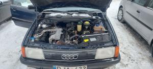 Blue Audi 100 1990 in Vilnius, with an engine capacity of 2.30 L and mileage of 316 thousand km for 2999 €, photo 17 on AUTOMOTO.COM.LV