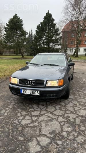 Blue Audi 100 1991 in Liepaja, with an engine capacity of 2.00 L and mileage of 206 thousand km for 1500 €, photo 2 on AUTOMOTO.COM.LV
