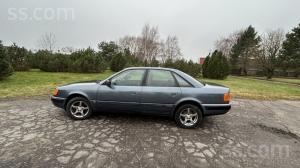 Blue Audi 100 1991 in Liepaja, with an engine capacity of 2.00 L and mileage of 206 thousand km for 1500 €, photo 3 on AUTOMOTO.COM.LV