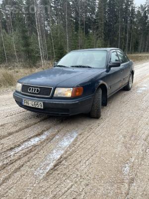 Blue Audi 100 1992 in Gulbene, with an engine capacity of 2.50 L and mileage of 566 thousand km for 500 €, photo 5 on AUTOMOTO.COM.LV