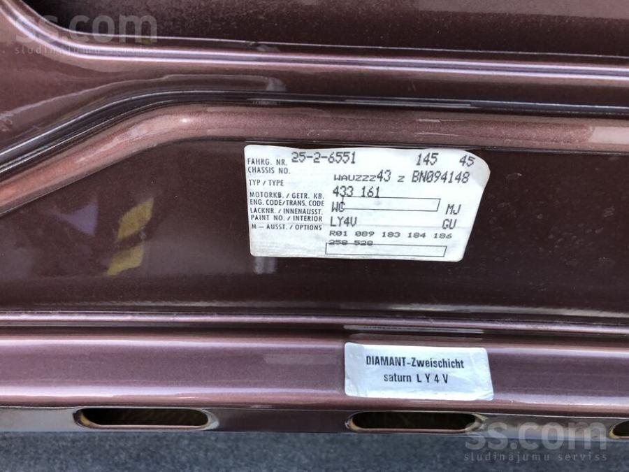Brūns Audi 100 1981 Limbaži, ar dzinēja tilpumu 2.10 L un nobraukumu 247 tūkst. km par 6250 €, foto 14 vietnē AUTOMOTO.COM.LV