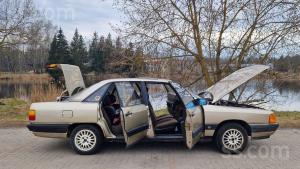 Brown Audi 100 1986 in Riga, with an engine capacity of 1.80 L and mileage of 0 thousand km for 1090 €, photo  on AUTOMOTO.COM.LV