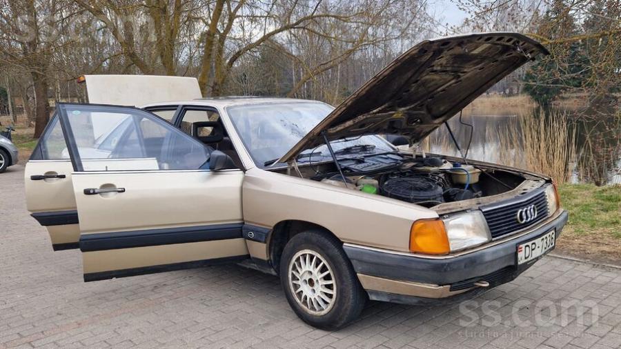 Brown Audi 100 1986 in Riga, with an engine capacity of 1.80 L and mileage of 0 thousand km for 1090 €, photo 10 on AUTOMOTO.COM.LV