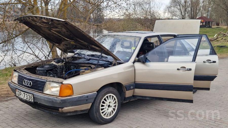 Brown Audi 100 1986 in Riga, with an engine capacity of 1.80 L and mileage of 0 thousand km for 1090 €, photo 11 on AUTOMOTO.COM.LV