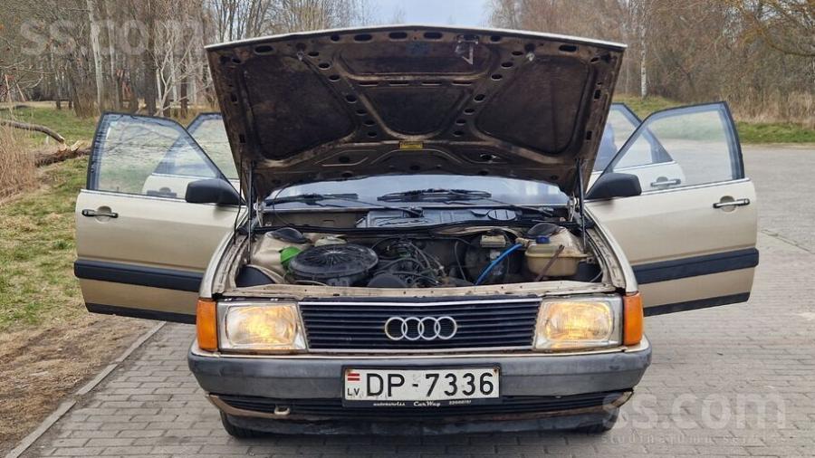 Brown Audi 100 1986 in Riga, with an engine capacity of 1.80 L and mileage of 0 thousand km for 1090 €, photo 12 on AUTOMOTO.COM.LV
