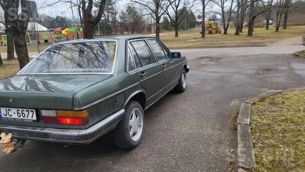 Green Audi 100 1980 in Riga, with an engine capacity of 2.10 L and mileage of 301 thousand km for 2950 €, photo 2 on AUTOMOTO.COM.LV