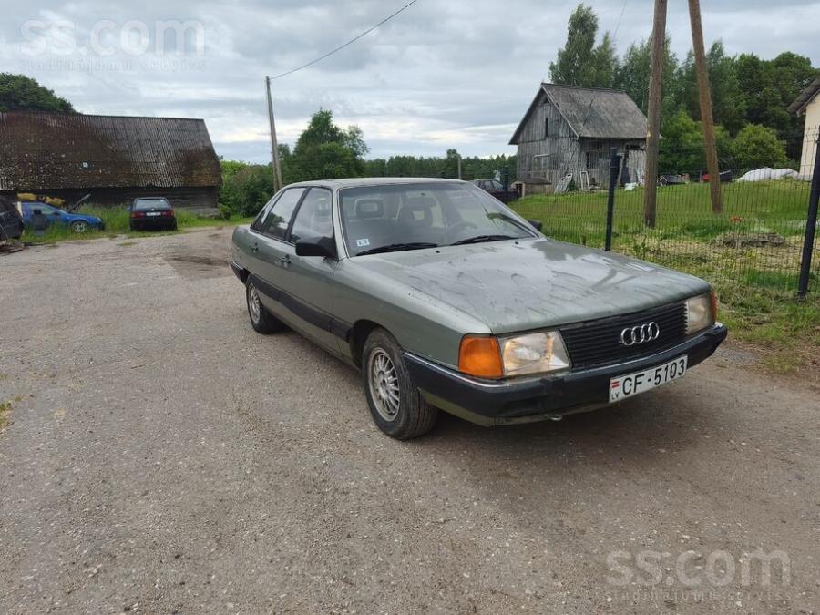 Zaļš Audi 100 1984 Rīga, ar dzinēja tilpumu 2.20 L un nobraukumu 260 tūkst. km par 950 €, foto 1 vietnē AUTOMOTO.COM.LV