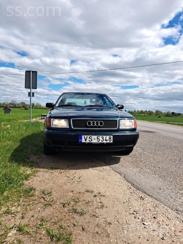 Green Audi 100 1993 in Saldus, with an engine capacity of 2.50 L and mileage of 345 thousand km for 1750 €, photo 2 on AUTOMOTO.COM.LV